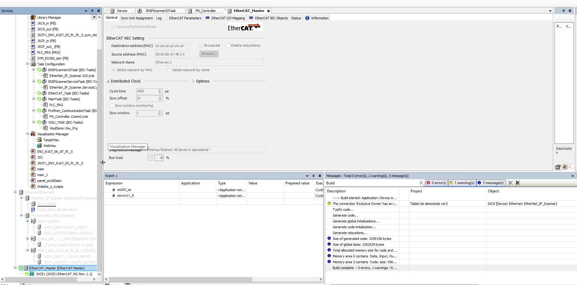 CODESYS Forge - CODESYS Forge / Talk / Engineering 🇬🇧: Ethercat master/slave connection problem